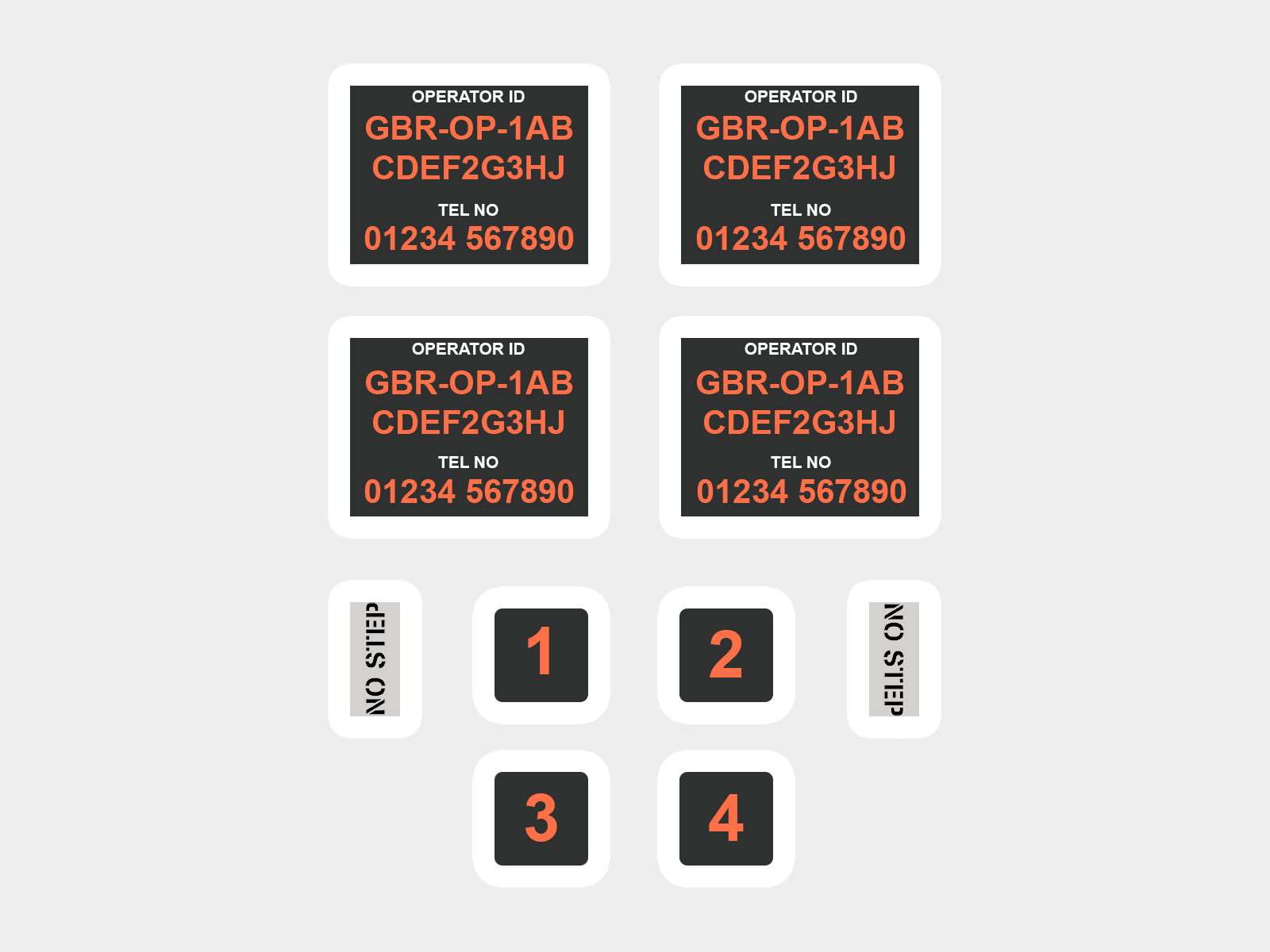 Drone Operator ID Stickers - Camp Cook Explore