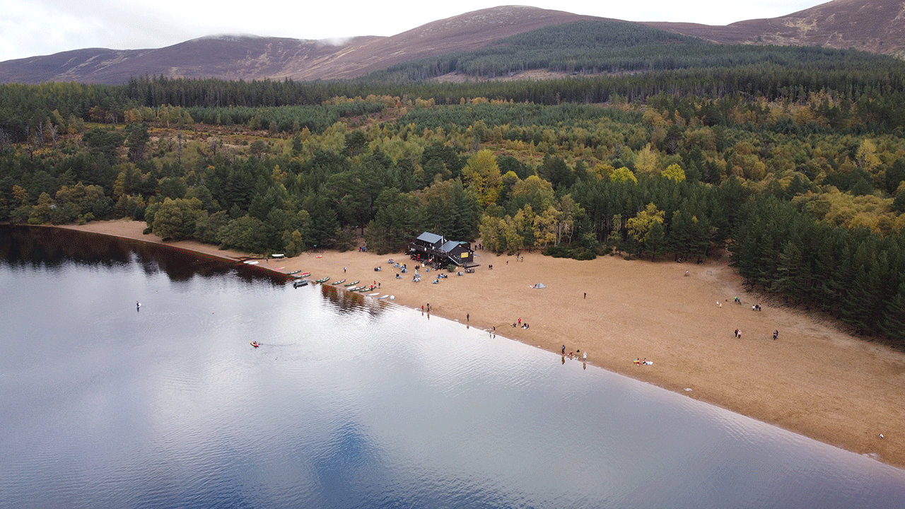 Loch Morlich Drone Footage - Camp Cook Explore